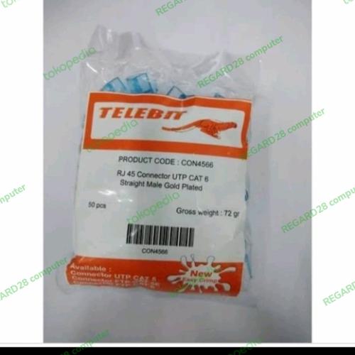 Jual RJ45 RJ 45 Telebit cat.6 cat. 6 Blue - Kota Bandung - Regard ...