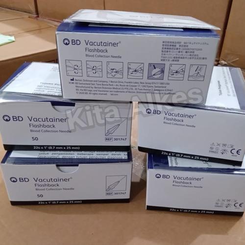 Jual BD Vacutainer Needle Flashback 22GA x 1" (0,7 mm x 25 mm) - Kab ...