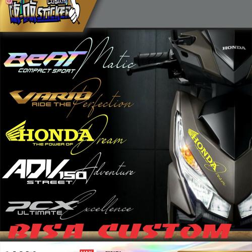 Jual sticker nama motor bisa custom nama motor lain. - Kab. Bandung ...