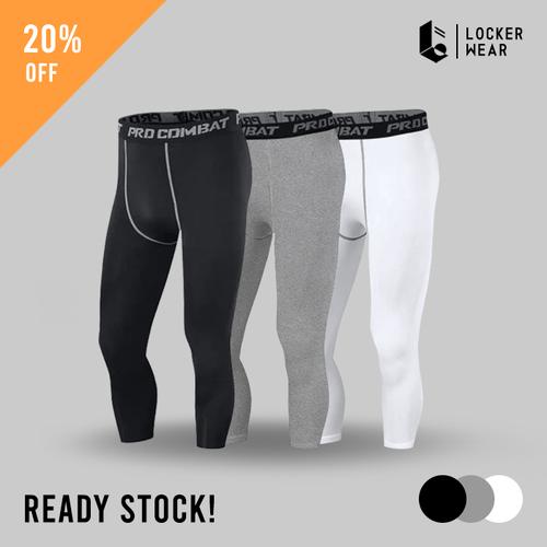 Promo Celana Manset Baselayer Pro Combat Legging 3/4 Olahraga Running ...