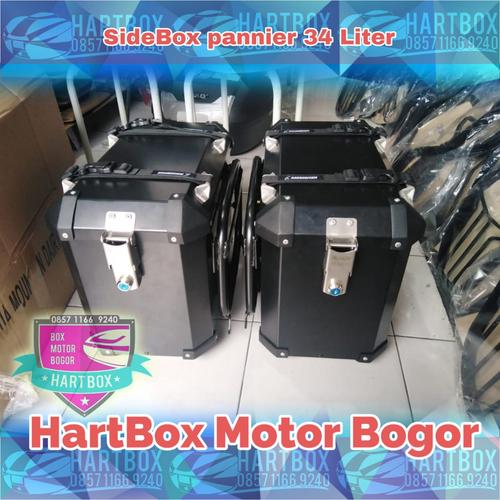 Jual SideBox Samping Pannier Badak Hitam 27 Liter Box Alumunium ...