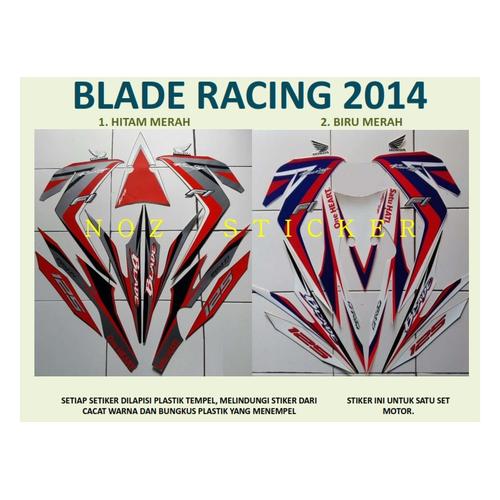 Jual Stiker Blade Racing 2014 Motor Honda List Striping Sticker - 2 ...