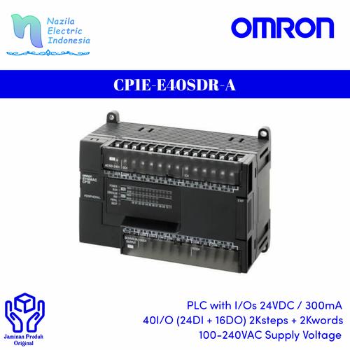 Jual Omron PLC CP1E-E40SDR-A 40 I/O CP1EE40SDRA / E40SDRA Original - Kota Surabaya - Nazila ...