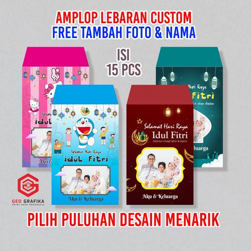 Jual Amplop Lebaran Custom Free Desain+Nama+Foto (isi 15 Pcs) AP01-AP20 ...