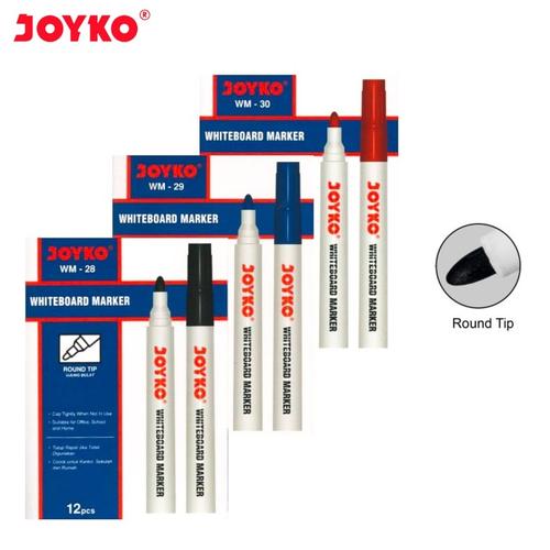 Jual 1 LSN / 12 PCS Joyko Whiteboard Marker Spidol Papan Putih WM~28~29 ...