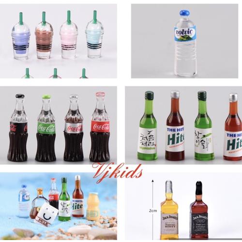 Jual miniatur minuman utk hiasan, art n craft, diorama, terrarium ...