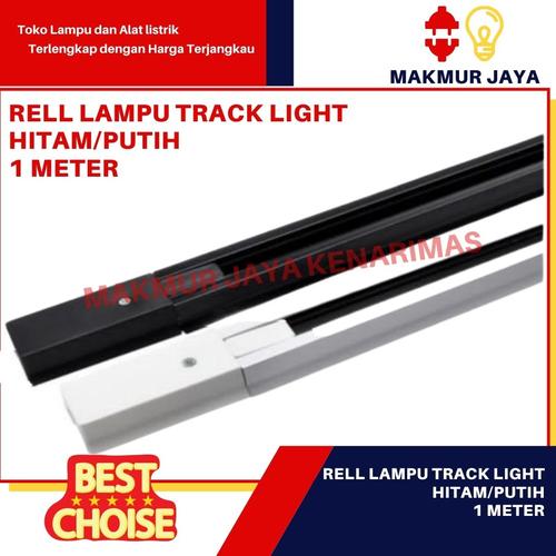 Jual RELL LAMPU SOROT SPOT TRACK RELL 1M KAP 1 METER TREK LED PUTIH ...