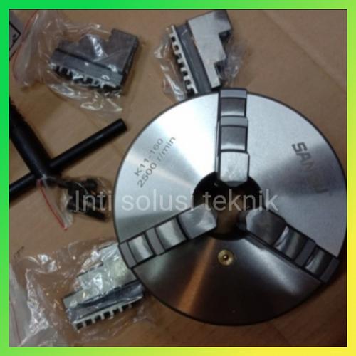 Jual Chuck Bubut 6" 3 Jaw | Claw Bubut kaki 3 | Catok Kepala Bubut 6 ...