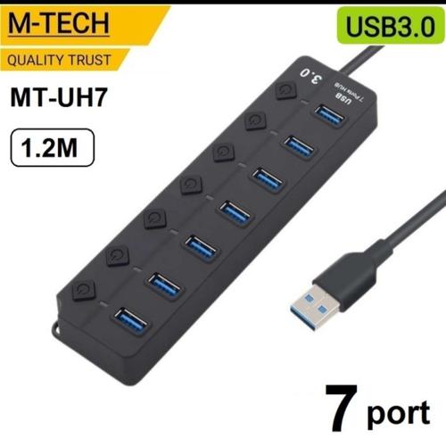 Jual M-Tech USB HUB 3.0 7 port Super Speed with Power Switch terbaik MT ...