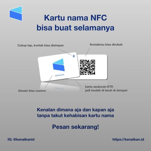 Jual KENALKAN BISNIS - Kartu nama digital (nfc) desain bisa custom ...