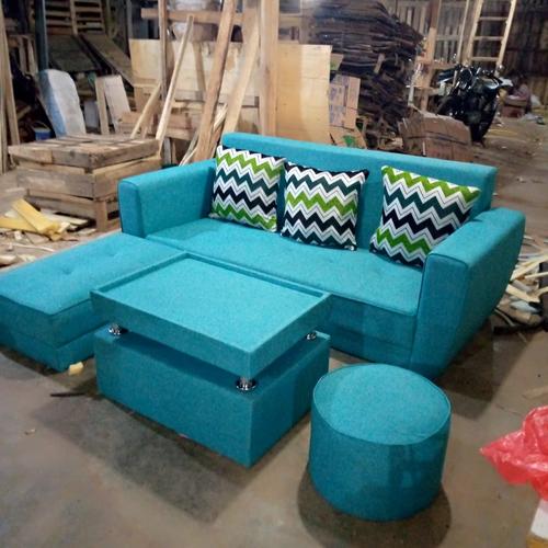 Jual sofa L minimalis sofa tamu - Biru - Kota Bekasi - SANGKURIANG SOFA ...