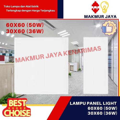 Jual Lampu Downlight LED Panel light 36W 50w watt 60x60 cm 30x60cm/ RM ...
