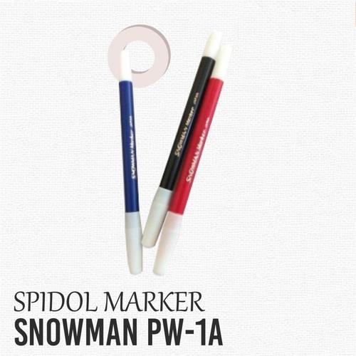 Jual Snowman Permanent Marker / Spidol Pen Snowman Kecil PW-1A - Biru ...