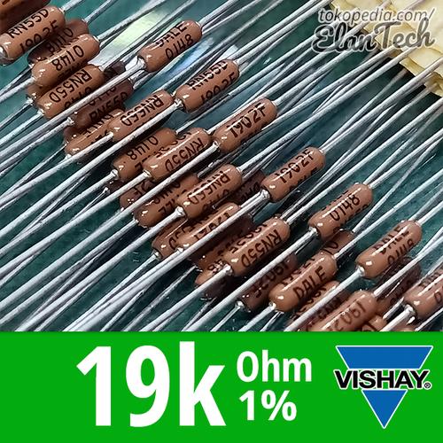 Jual Resistor 19k 1% Vishay Dale RN55D 0.25W 19 Kilo Ohm ElanTech ...