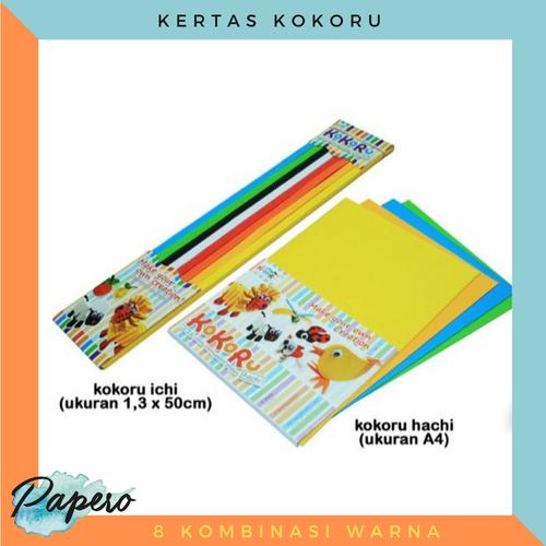 Jual Kertas Kokoru / Kertas Prakarya / Kertas Bergerigi / DIY - Stripe ...