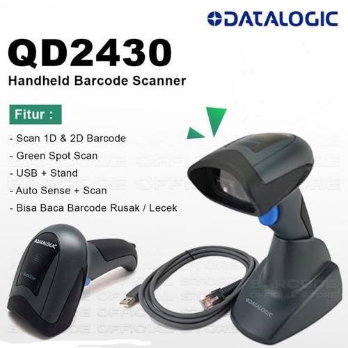 Jual BARCODE SCANNER 2D - 1D DATALOGIC QUICKSCAN QD2430 QR CODE (2 ...