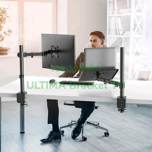 Jual BRACKET STAND MONITOR 13-27 INCH JEPIT MEJA SINGLE ARM DESK MOUNT ...