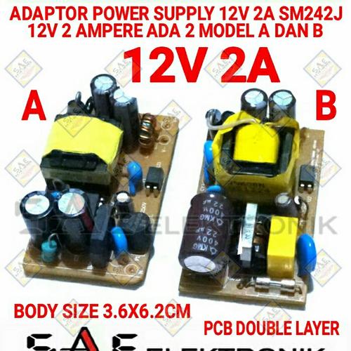 Jual SM242J ADAPTOR 12V 2A POWER SUPPLY 12 VOLT 2 AMPERE PSU 12V 2A ...