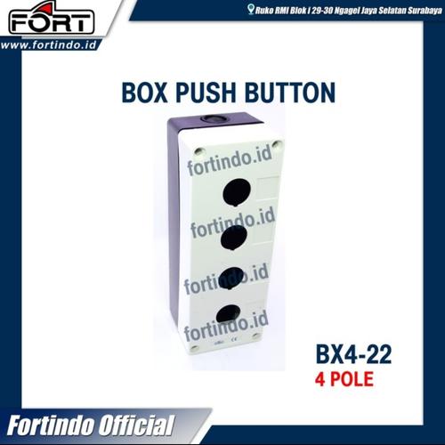 Jual Box Push Button Station 22mm 4 Lubang White / Yellow FORT - Putih ...