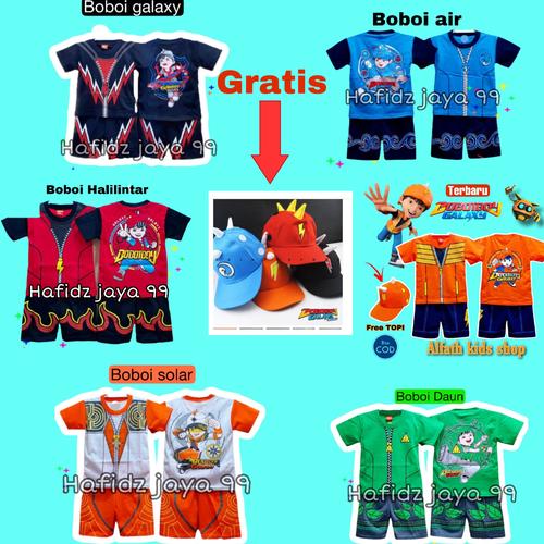 Jual STELAN BOBOIBOY ANAK SET TOPI/BOBOBOI/BOBOI/BOBOBOY ANAK GRATIS ...