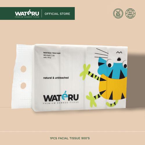 Promo Wateru Natural Bamboo Tissue / Tisu Bambu - Facial 900s 1 Pack ...