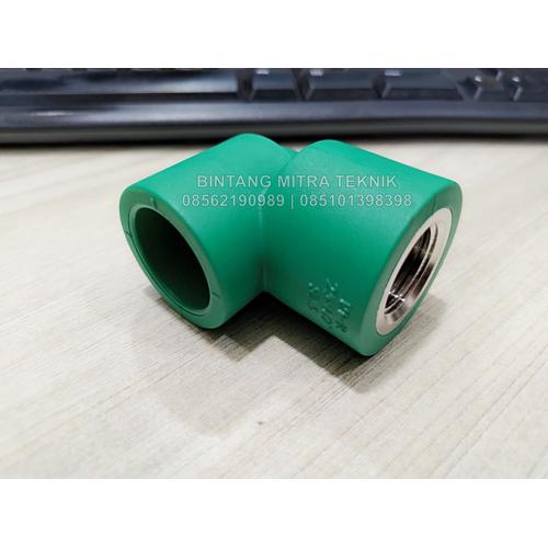 Jual LESSO PPR FEMALE THREAD ELBOW / ELBOW DRAT DALAM PPR 25 x 1/2 ...