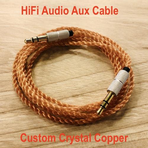 Promo DIY Kabel M2M Crystal Copper AUX Cable 3.5mm Male to Male 1M ...