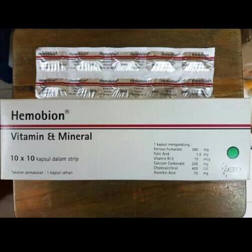Jual HEMOBION 10 kap/strip Vitamin dan Mineral Atasi Anemia pada Ibu ...