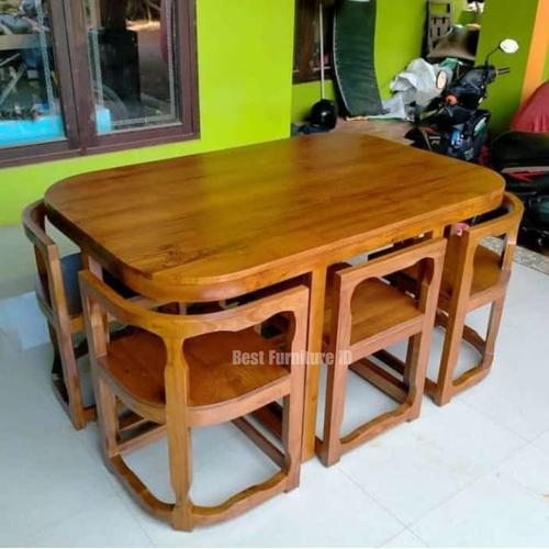 Jual Set Meja Makan Oval 6 Kursi Kayu Jati - Finishing - Jakarta ...