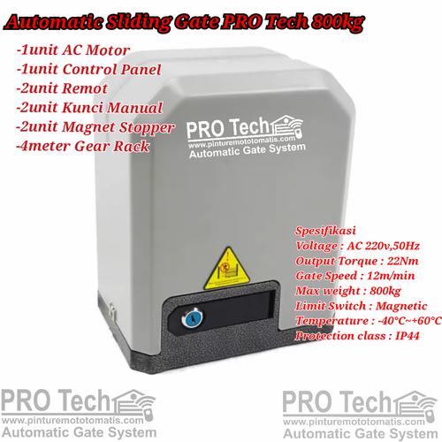 Jual Automatic Sliding Gate PRO Tech 800 Mesin Pintu Pagar Gerbang ...