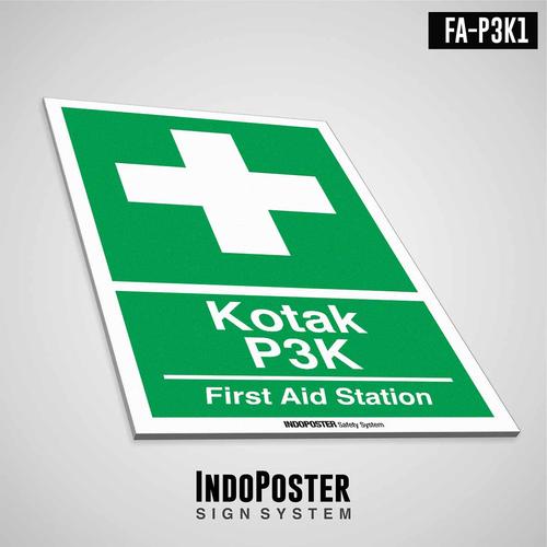 Jual Safety sign rambu K3 kotak p3k first aid box standar ISO 7010 ver ...