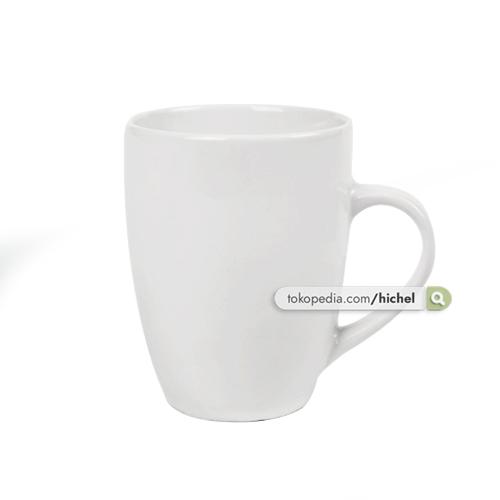 Jual Gelas Mug Keramik Putih/Hitam Polos Corel 325 ml - Putih - Jakarta ...