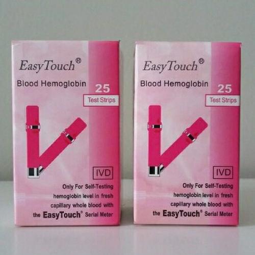 Jual Strip easy touch hemoglobin test strip hemoglobin isi 25 - Jakarta ...