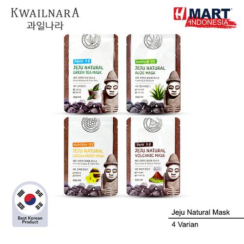 Promo KWAILNARA Jeju Natural Face Mask - Masker Wajah Asli Korea 4 ...