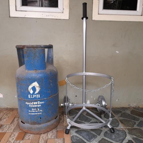 Jual troli trolley galon, gas 12 kg, gas 3 kg upgrade desain - Jakarta ...