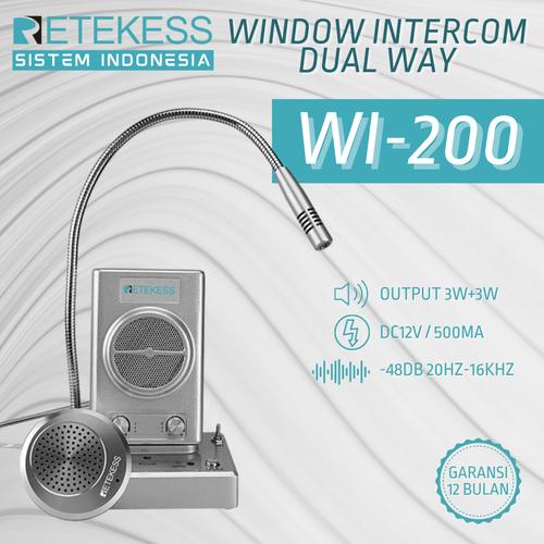 Jual RETEKESS Window Counter Intercom Dual Way Mic Loket 2 Arah TW102 ...