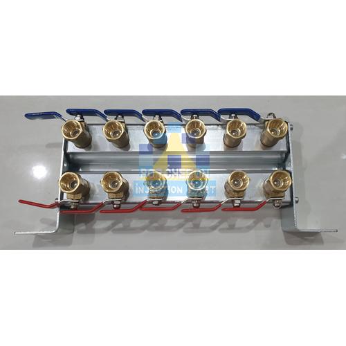 Jual Water Terminal Air Distributor 12 lubang Aluminium 6in 6out ...