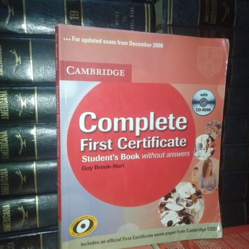 Jual ORI CAMBRIDGE COMPLETE FIRST CERTIFICATE STUDENTS BOOK WITHOUT ...