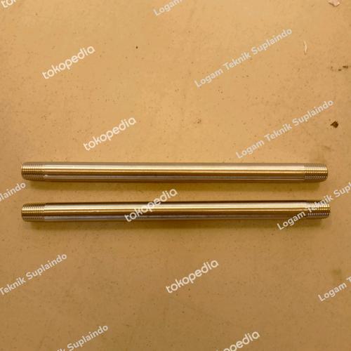 Jual Pipa Neppel SS304 (20cm) Uk 1/4 Inch / Pipe Thread SS 304 ...