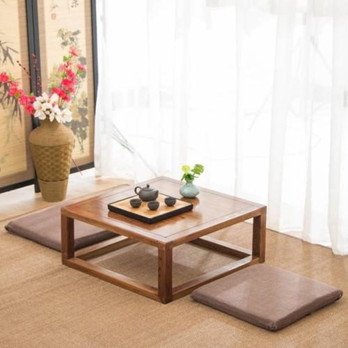 Jual Custom Furniture Meja Jepang Lesehan 1 Meja + 4 Kursi + 1 tatakan ...