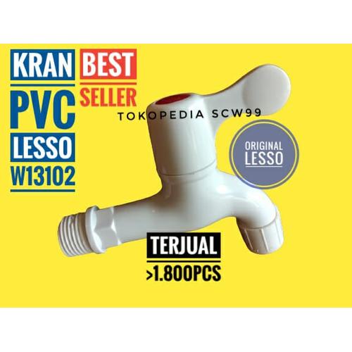 Jual Keran Pvc LESSO 1/2" inch Stop Kran Plastik Tembok Kran Taman w13102 - Kota Surabaya ...