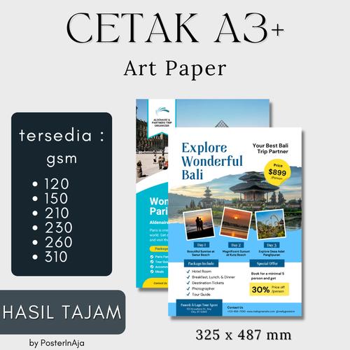 Jual Print Cetak Art Paper A3+ 120 | 150 | 210 | 230 | 260 | 310 gsm HQ ...