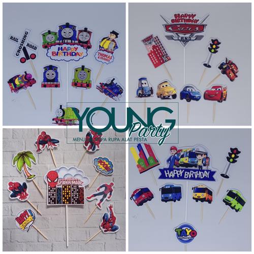 Jual topper cake karakter/cake topper ulang tahun - Jakarta Pusat ...