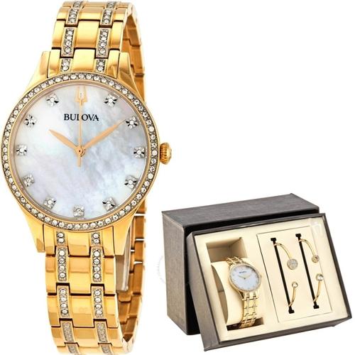 Jual Bulova 98X119 SET Gold - Jakarta Barat - sunarloji | Tokopedia