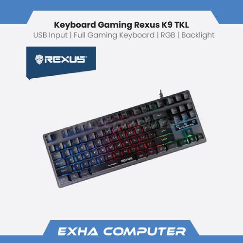 Jual Rexus K9 TKL Fortress Backlit Floating Keys Gaming Keyboard REX-K9 ...