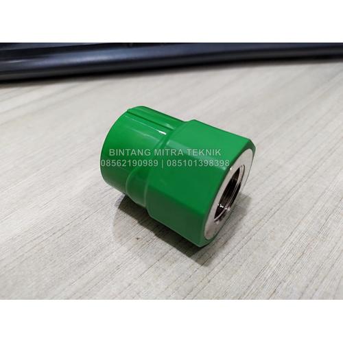 Jual SOCK DRAT DALAM PPR 3/4" x 1/2" SDD PPR 25 x 1/2" FEMALE SOCKET ...