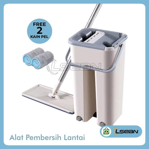Jual ULTRA MOP SET ALAT PEL LANTAI PRAKTIS | FREE 2PCS KAIN PELL - flat ...