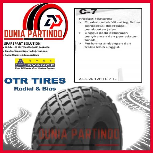 Jual Ban Compactor Vibro 23.1-26 12PR (Radial&Bias) ADVANCE C 7 - Kab ...