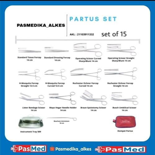 Jual Partus Set / Partus Alat Bedah Lengkap Instrument kedokteran ...