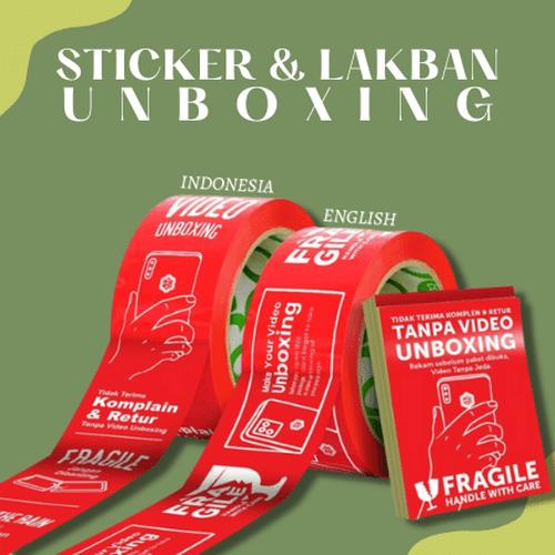 Jual STICKER UNBOXING +FRAGILE VIDEO BUKA PAKET | LAKBAN UNBOXING ...